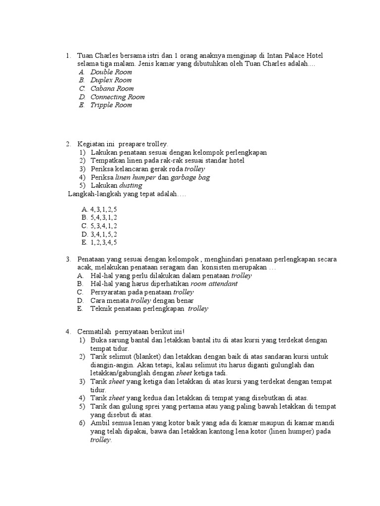 Latihan Soal-Soal | PDF
