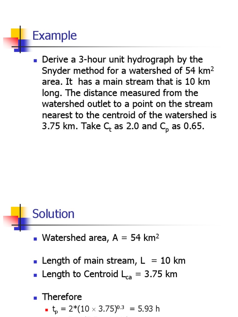 Hydrograph Part 7 Pdf Physical Geography Environmental Engineering