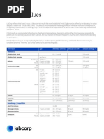 Critical Values - LabCorp | PDF | Medical Specialties | Clinical Medicine