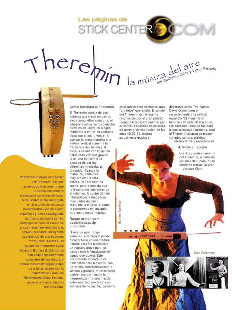 Info Theremin | PDF | Sonido | Instrumentos musicales