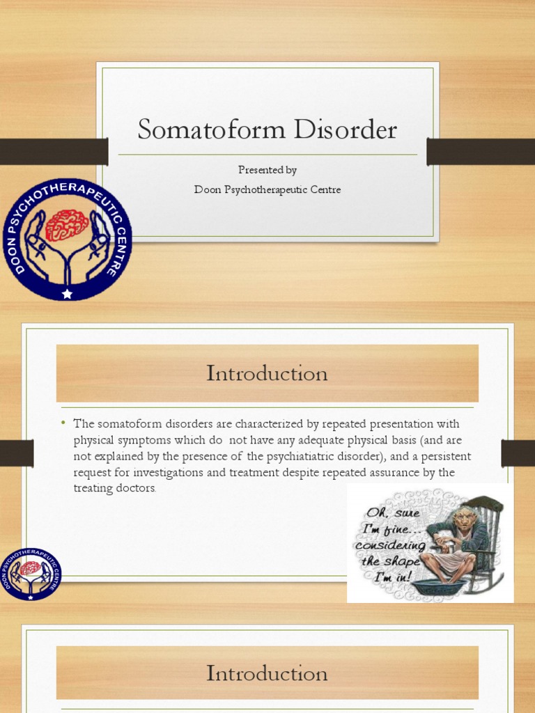 somatoform disorder | PDF | Mental Disorder | Abnormal Psychology