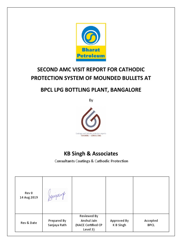 2nd AMC Report BPCL Bengalore | PDF | Anode | Cathode