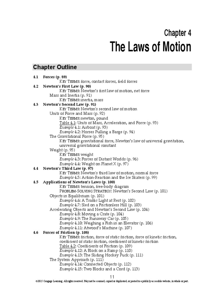 Week 004-005 Laws of Motion PDF | PDF | Force | Newton's Laws Of Motion