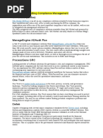 Compliance Catalyst: Risk Management Simplified | PDF | Databases | Risk