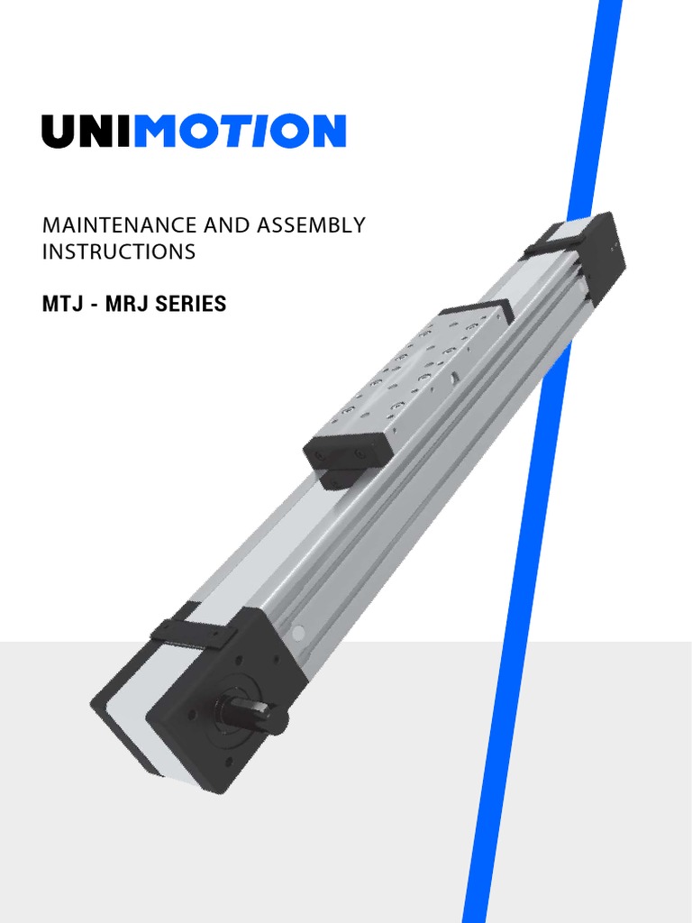 Maintenance - and Assembly Instructions MTJ MRJ - ENG - 202012 ...