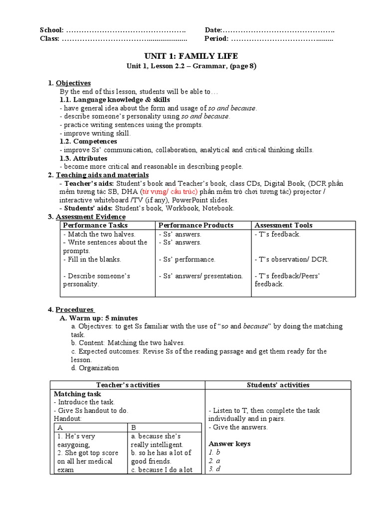 Unit 1 Lesson 2 2 Grammar Download Free Pdf Cognitive Science