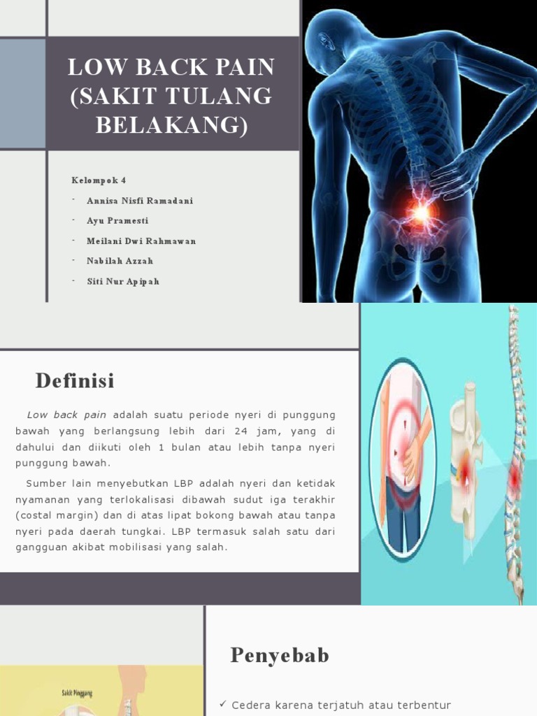 Penyebab dan Gejala Sakit Punggung Bawah | PDF