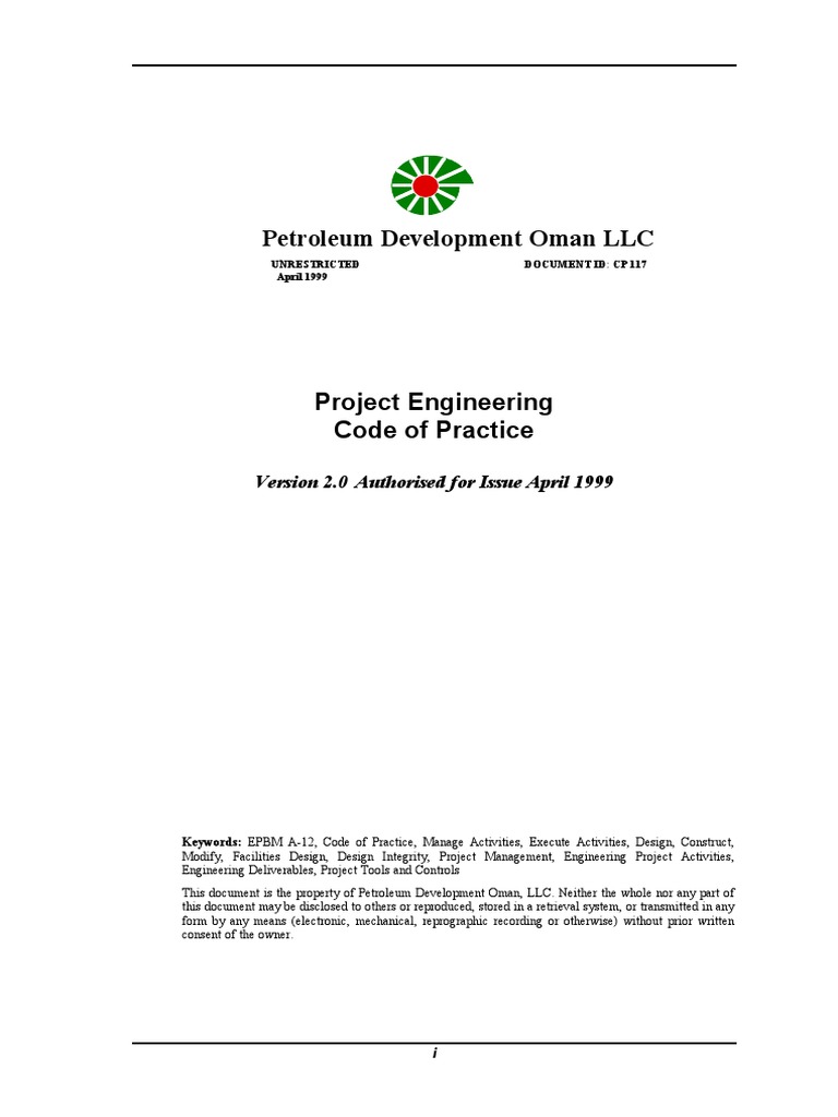 Cp-117-Project Engineering | PDF | Project Management | Specification (Technical Standard)