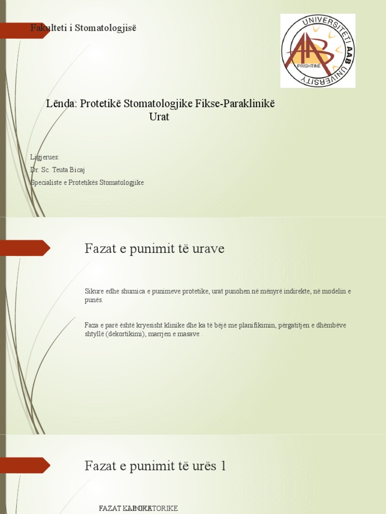 Fazat e Punimit Dhe Modelimi I Ures | PDF