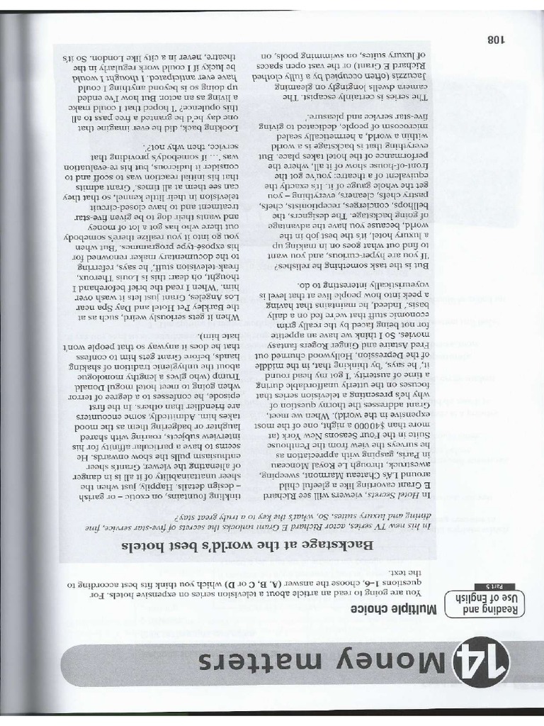 Part 3 of The Old Textbook Cae Exams | PDF