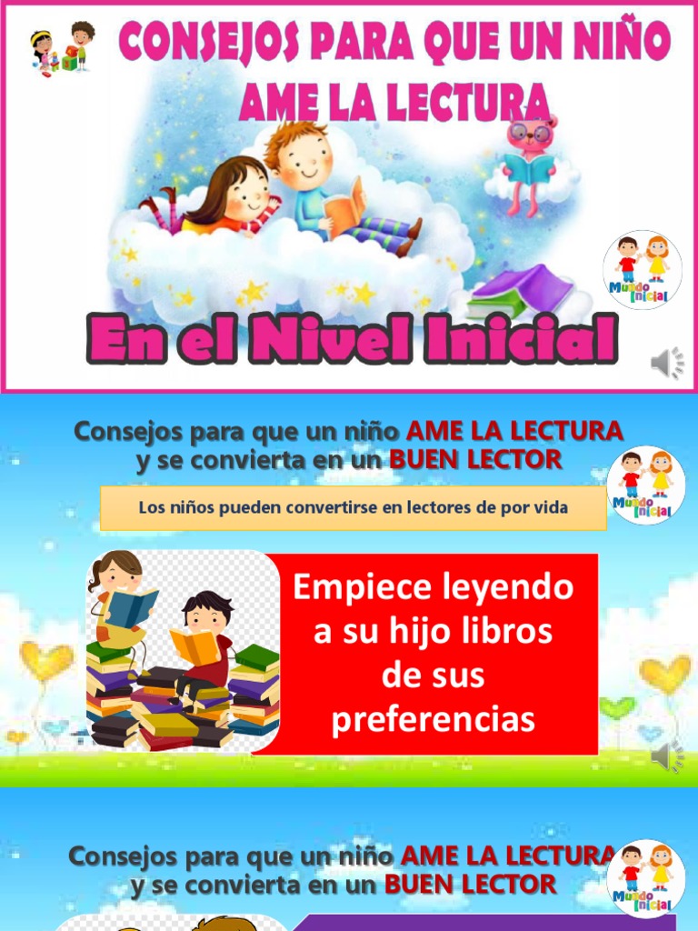 20 Consejos para Hacer Que Los Niños Sean Buenos Lectores | PDF ...