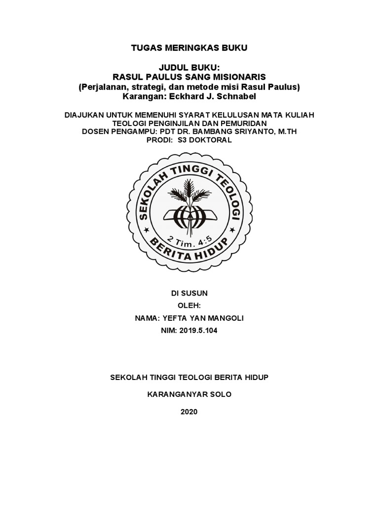 Tugas 1 Meringkas Buku - Yefta | PDF