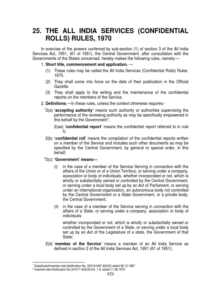 Revised_AIS_Rule_Vol_I_Rule_25_1 | PDF | Performance Appraisal | Decision Making