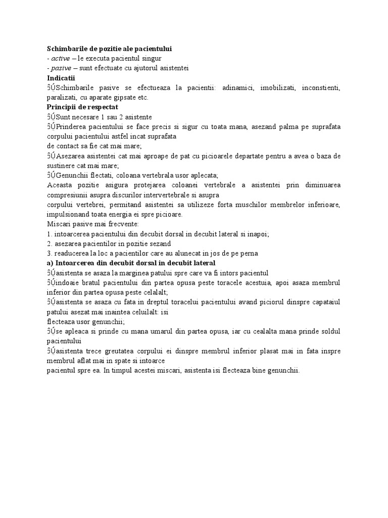 TEMA 10 Intoarcerea Din Decubit Dorsal in Decubit Lateral | PDF