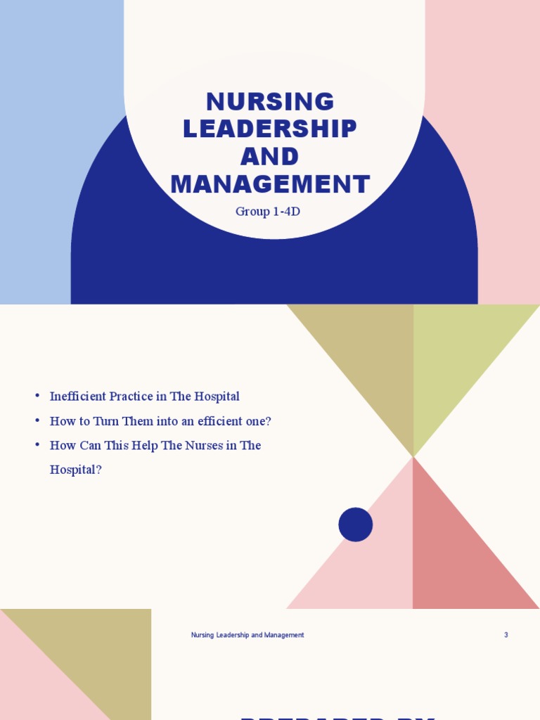Nursing Leadership and Management | PDF | Nursing | Hospital