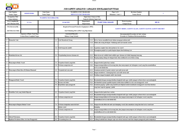 Jsa 011 Washing Unit. Rev 1 | PDF