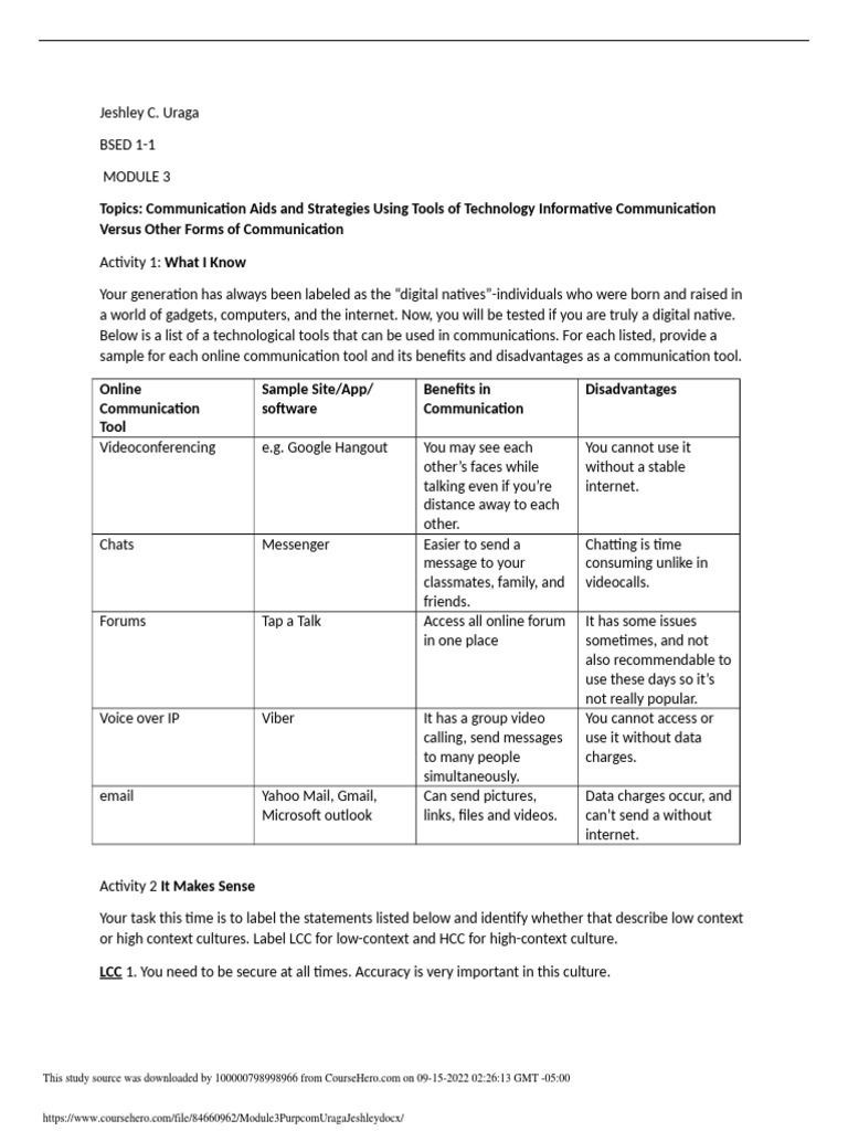 Module3Purpcom - Uraga Jeshley | PDF