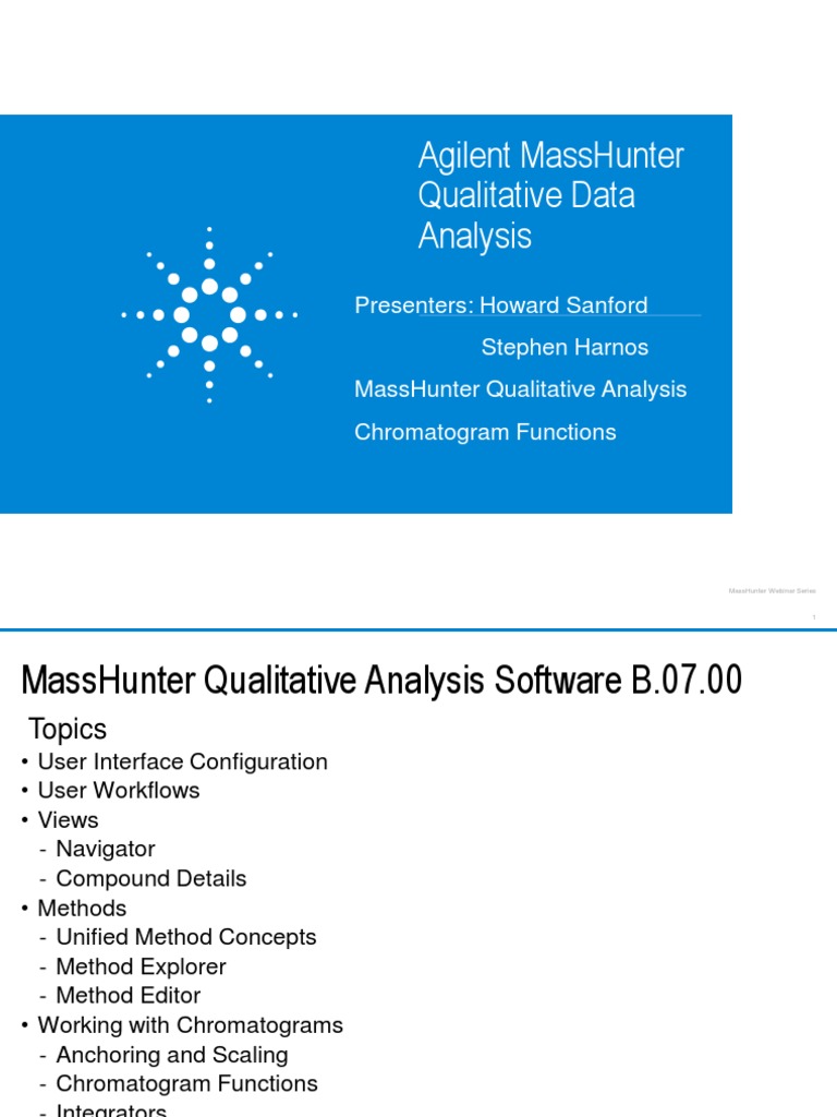 Masshunter Introducao Software | PDF | Computer File | Icon (Computing)