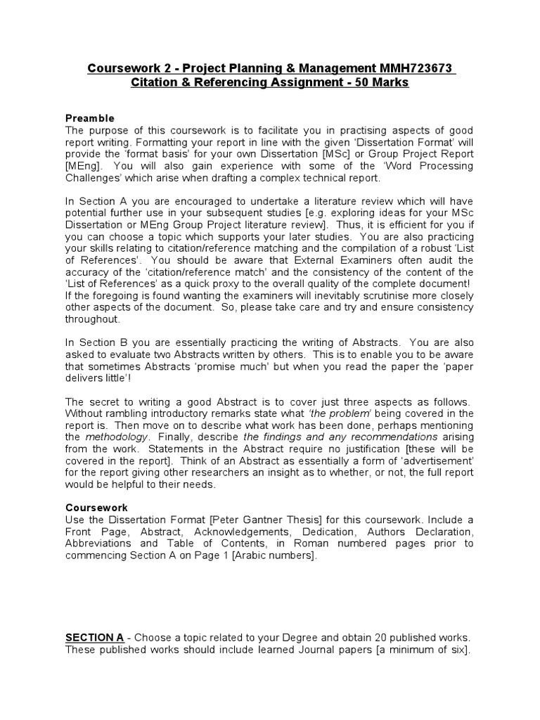 Coursework 2 | PDF | Thesis | Abstract (Summary)