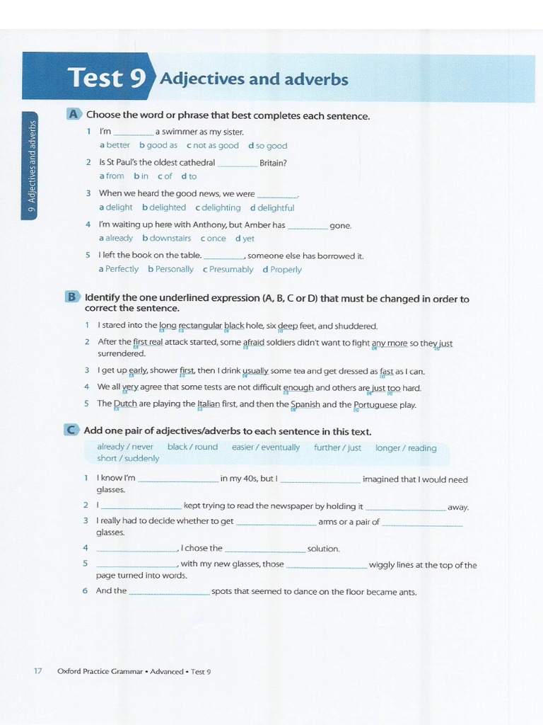 Adjectives and Adverbs | PDF