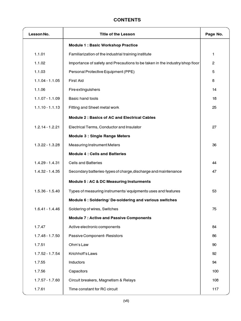 Electronics Mechanic Theory 1st Year | PDF | Electric Charge | Electric ...