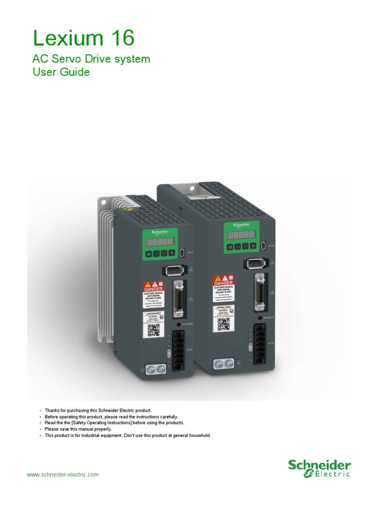 LXM16D User Manual | PDF | Safety | Automation