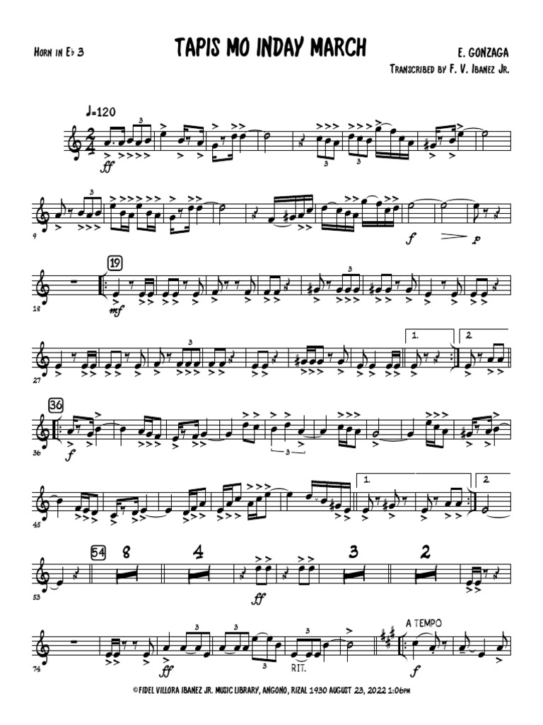 Horn in Eb 3 | PDF