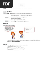 Panghalip Na Panao-Chart | PDF