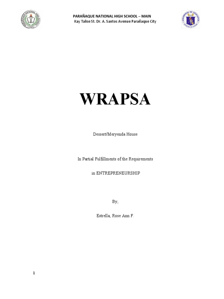 Wrapsa Business-Plan | Download Free PDF | Risk | Retail