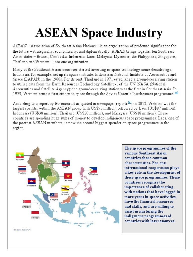 ASEAN Space Industry | PDF | Southeast Asia | Indonesia