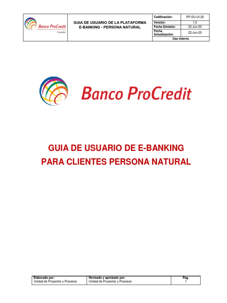 Ebanking Manual - Es | PDF | Transferencia bancaria | Tarjeta de débito