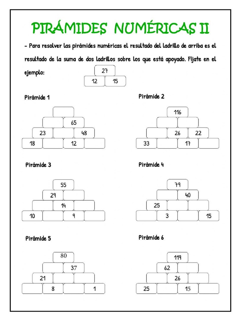 Piramides Numéricas | PDF