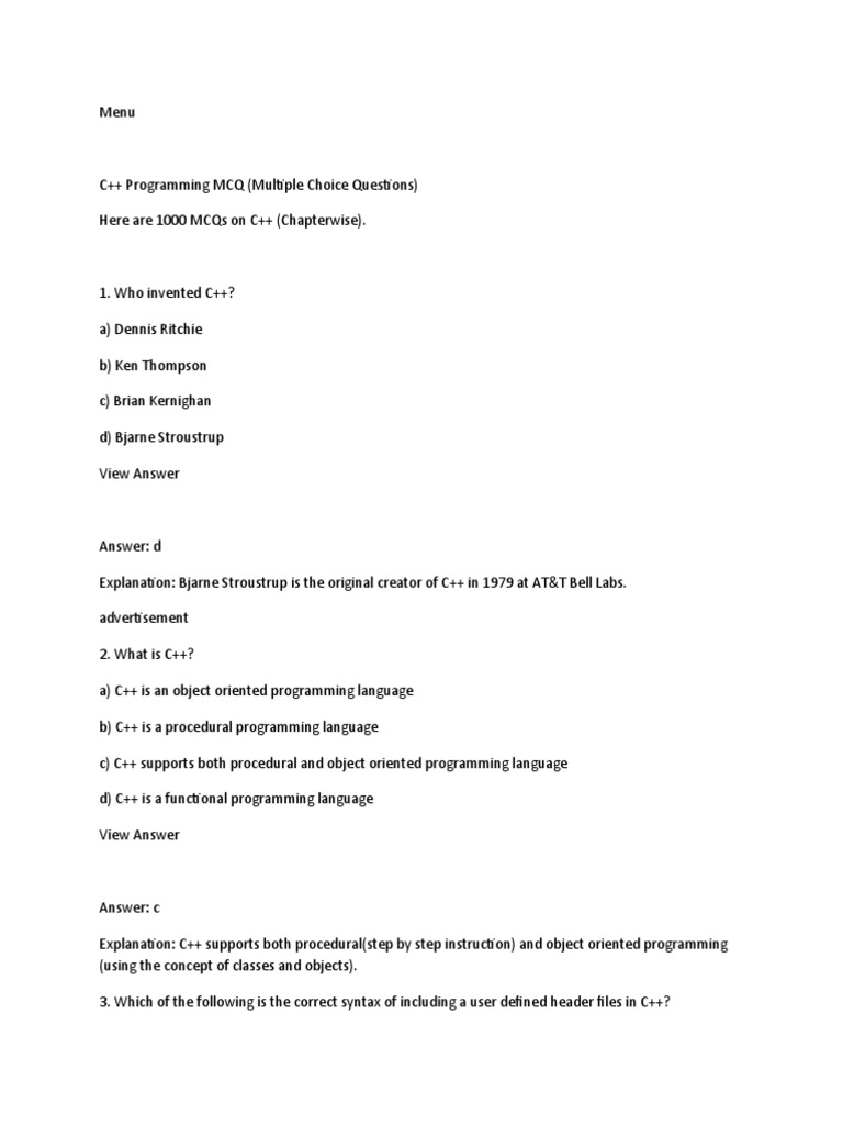 CPP | PDF | C++ | Parameter (Computer Programming)