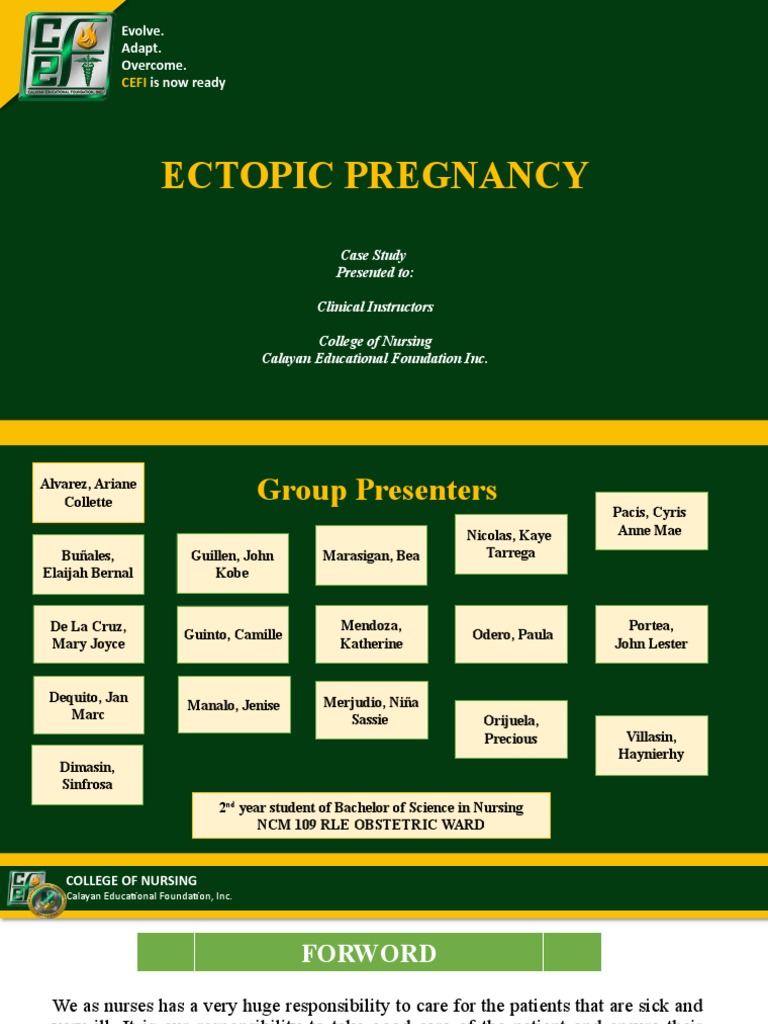 Ectopic Pregnancy Ob Ward 2022 | PDF | Uterus | Pregnancy