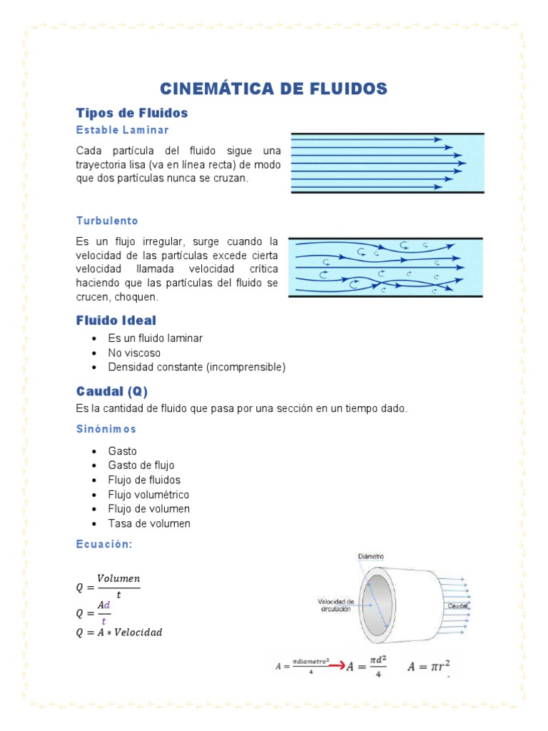 Fundamentos de la Cinemática de Fluidos | PDF | Mecánica de fluidos | Viscosidad