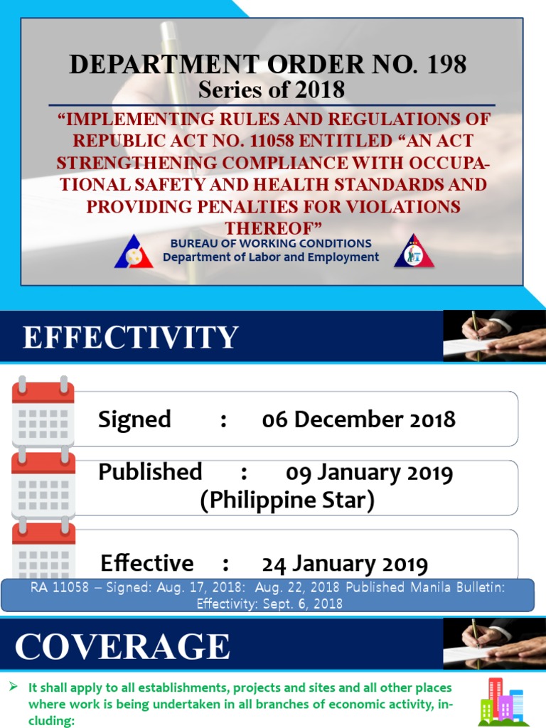 DO 198-18 Concise - Final | PDF | Occupational Safety And Health ...