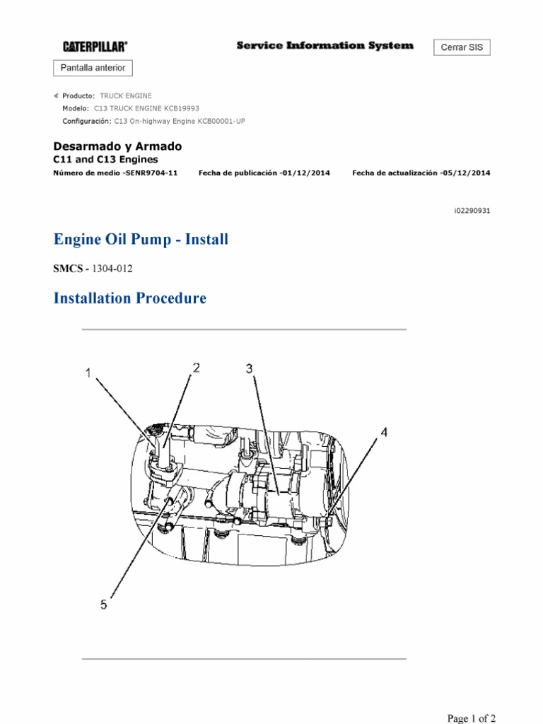 Engine Oil Pump - Install | PDF