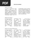 Ejercicios Columnas Word | PDF