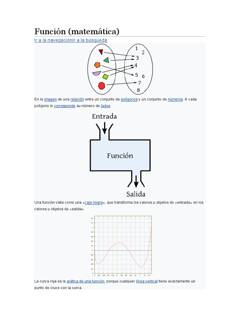 Función | Descargar gratis PDF | Función (Matemáticas) | Funciones y mapeos