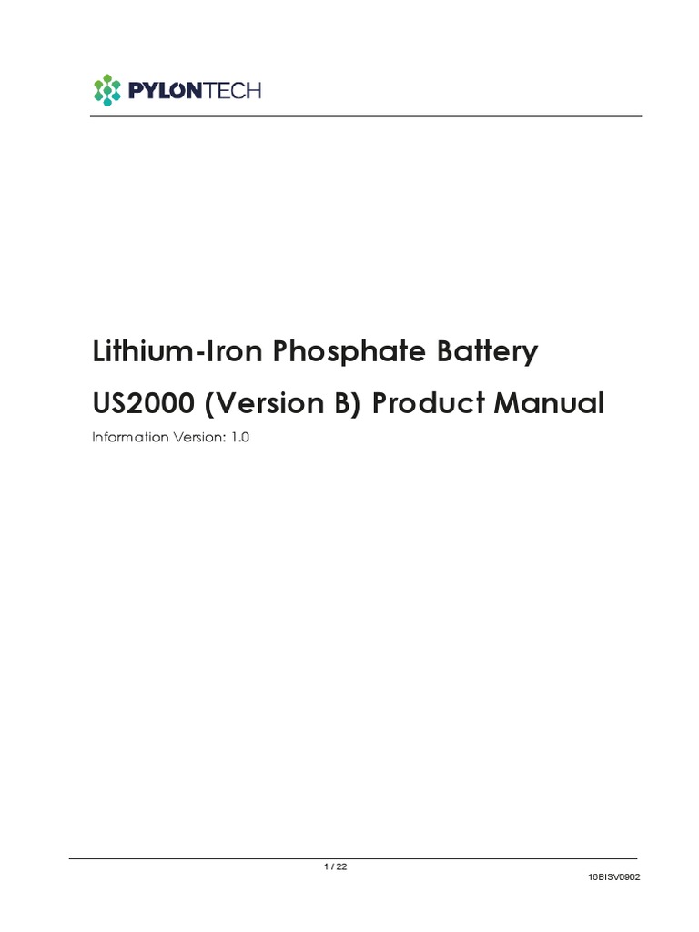manual_pylontech_us2000 | PDF | Electrical Connector | Manufactured Goods