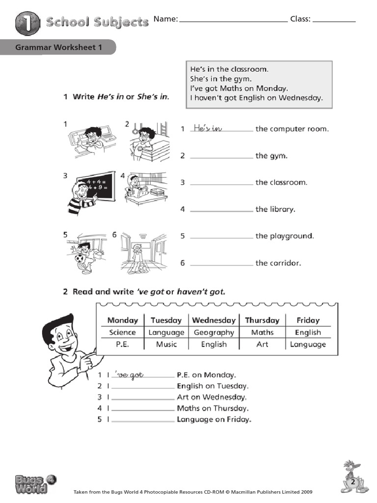 Bugs World 4-3 | PDF