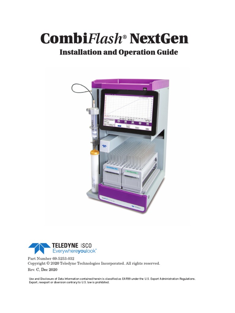 CombiFlash NextGen User Manual | PDF | Ultraviolet–Visible Spectroscopy | Computer Network