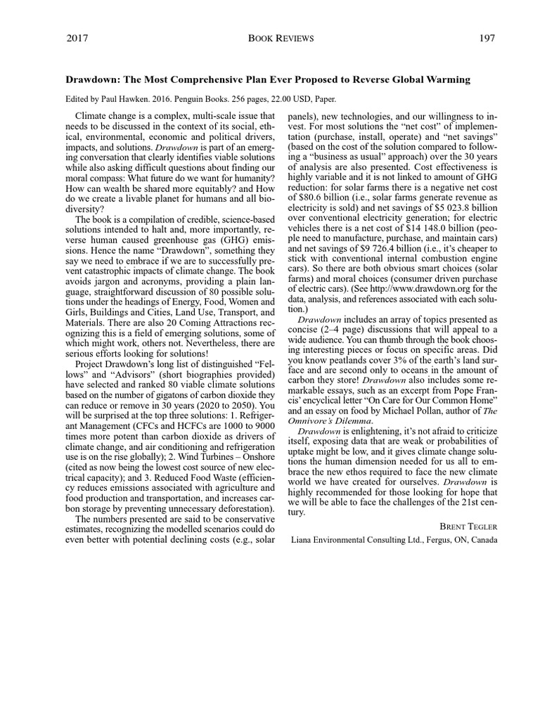 Drawdown The Most Comprehensive Plan Ever Proposed To 22mukbc89s | PDF ...