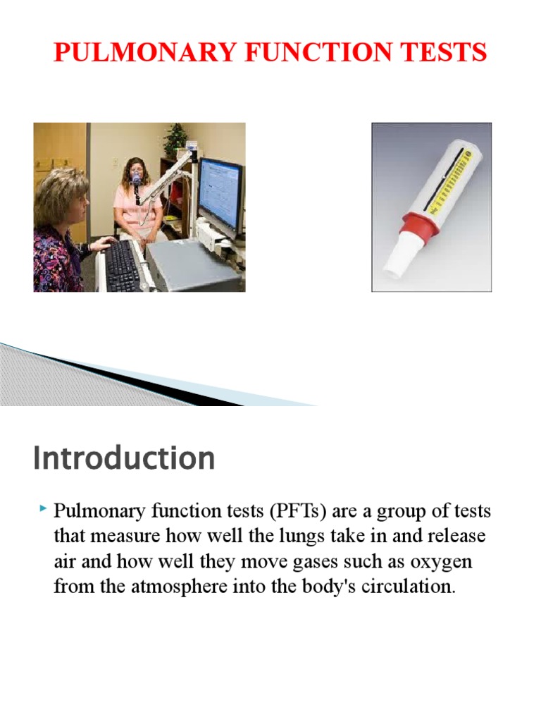 Pulmonary Function Tests | PDF | Exhalation | Respiration