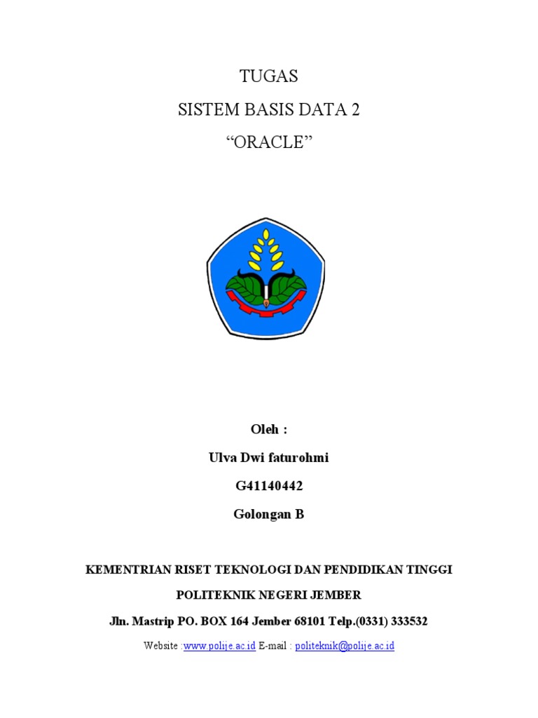 12 - G41140442 - Ulva Dwi Faturohmi - Oracle UTS | PDF