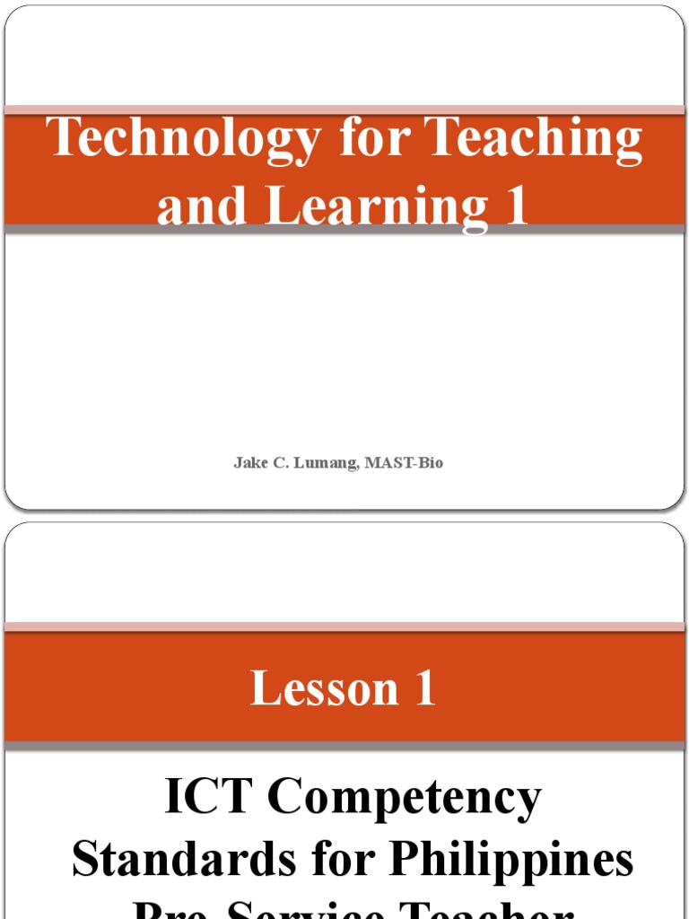 Technology For Teaching and Learning 1 Lesson 1 10 | PDF | Educational ...