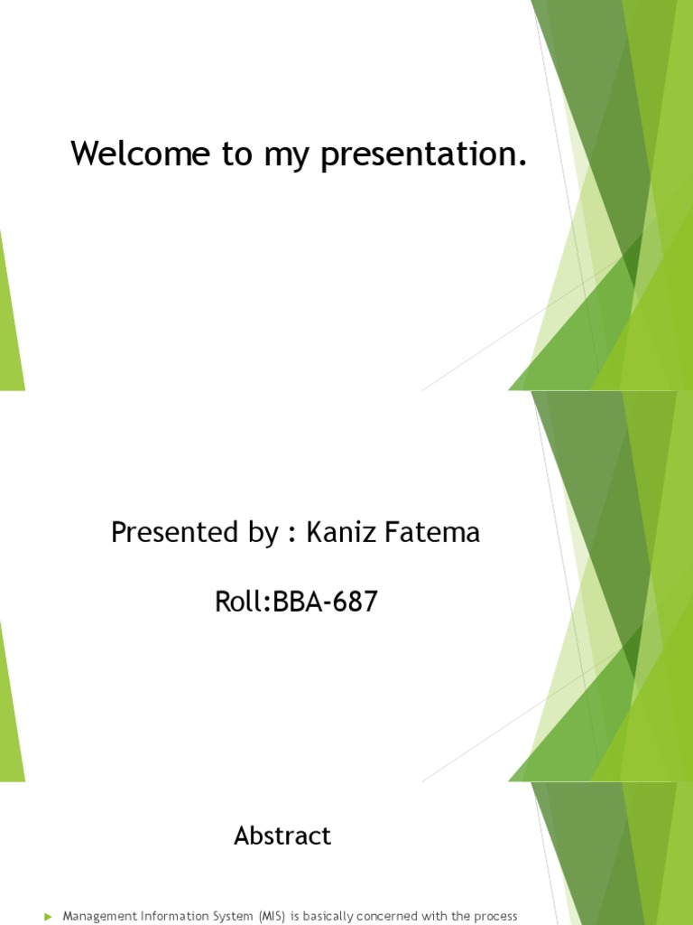 Presentation-on-MIS Theory | PDF | Information System | Decision Making