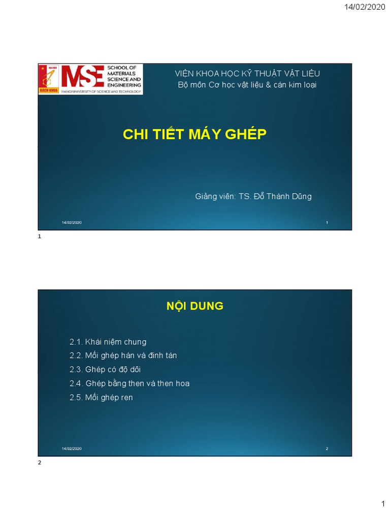 Thiet Ke Chi Tiet May 2 | PDF