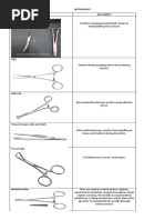 Surgical OT Instruments List | PDF