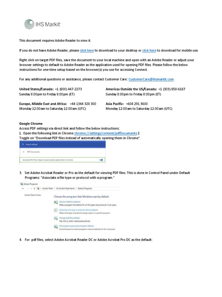 PDF Viewing Settings for Browsers | PDF | Internet Explorer | Software